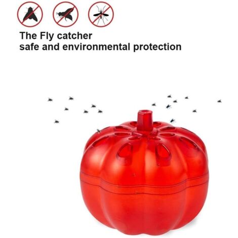 Lot de 2 pièges à insectes design sans poison - Couleur : rouge