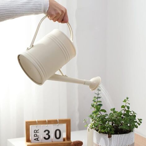 Pot d'arrosage plastique résistant gris pour plantes intérieures ...