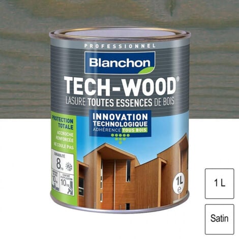 LASURE TECH-WOOD BLANCHON BOIS GRISE 1 L