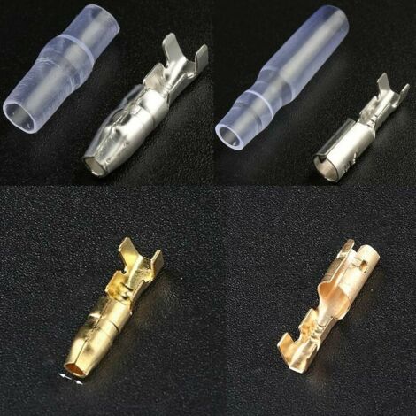 Laiton Bullet Connecteurs Kit, 360PCS 3.9mm Bullet Terminal Connecteur ...