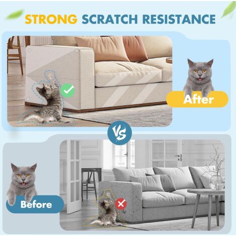 Protection Canape Chat Anti Griffe 30CM x 500CM, Extra Long Protege ...