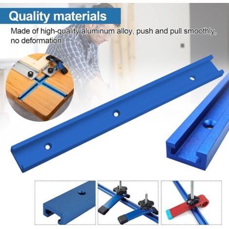 Lot de 4 Rail de Guidage Scie Sur Table, Rails Aluminium T Track de ...