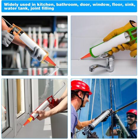 27 Pièces Kit Embout Cartouche Silicone de Calfeutrage, Canule Silicone ...