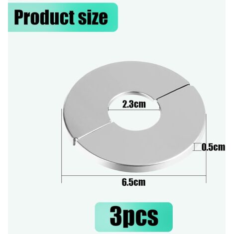 Lot de 3 cache-trous de valve autocollants en acierinoxydable，pour ...