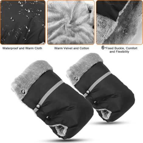 Moufle pour Poussette, Moufles Poussette Gant Poussette Protège-Mains ...