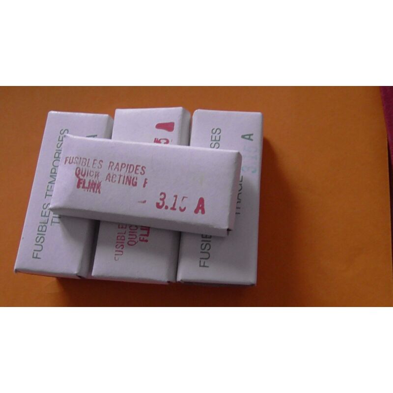 10 FUSIBLES en VERRE 5x20 3,15A Rapide 250V FSP