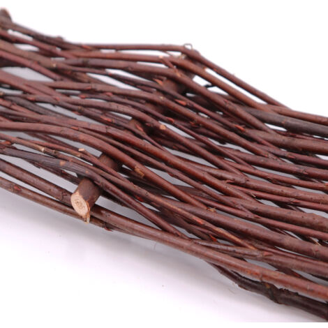 5 Borders made of willow 20x100 cm I Flower bed border / Willow fence ...