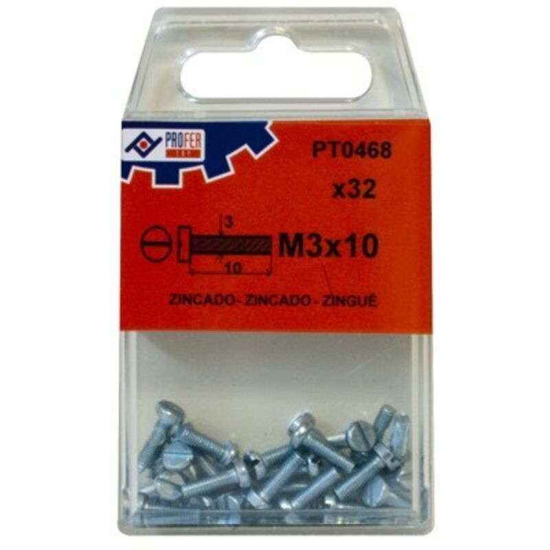 VIS DIN 84 C/CIL ZN C/32 - 3X10 MM