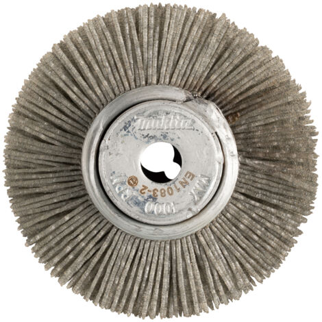 Meule nylon Makita 100mm pour décaper une terrasse en bois brut ...