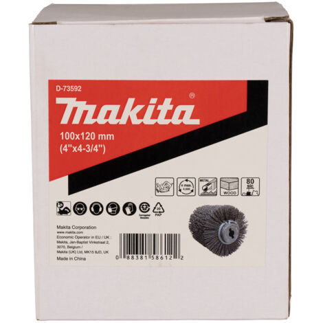 Meule nylon Makita 100mm pour décaper une terrasse en bois brut ...