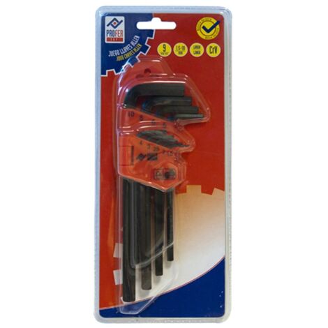 CLÉ ALLEN LONGUE 9 PCS - 1,5-10 MM