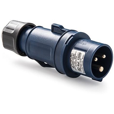 FICHE CETAC 2P-T 220 V IP44 - 16 A