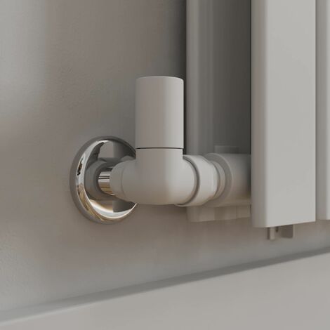 DuraTherm Corner White Radiator Valve Pack - 15mm