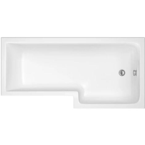 Modern 1500mm L Shaped Right Hand Shower Bath Only Bathtub Acrylic ...