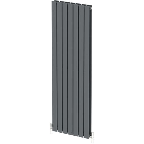 Galiflo Designer Radiator Vertical Double Flat Panel Rad Anthracite ...