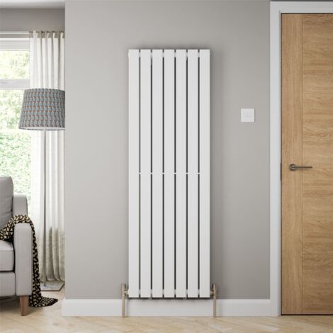 Galiflo Designer Radiator Vertical Single Flat Panel Rad White 1600x532mm