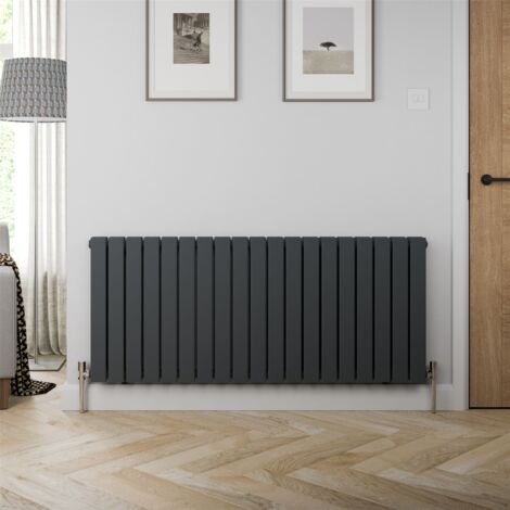 Galiflo Designer Radiator Horizontal Double Flat Panel Rad Anthracite ...
