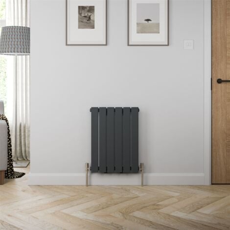 Galiflo Designer Radiator Horizontal Single Flat Panel Rad Anthracite ...