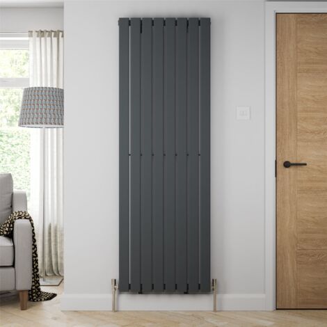 Galiflo Designer Radiator Vertical Single Flat Panel Rad Anthracite ...