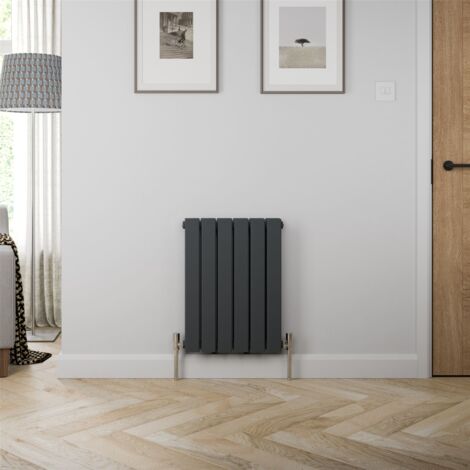 Galiflo Designer Radiator Horizontal Double Flat Panel Rad Anthracite ...