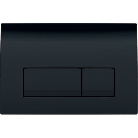 Geberit Delta50 Dual Push Button Flush Plate Concealed Toilet Cistern Black
