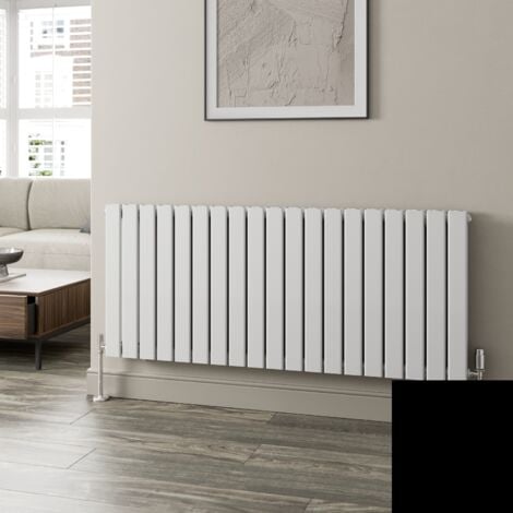 White Flat Panel Designer Radiator Vertical Horizontal 600 x 1444mm ...