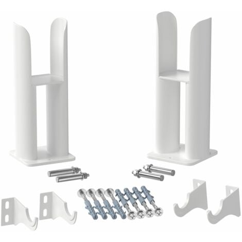 Floor Mounted Feet Leg Supports for Double Bar Horizontal Oval Radiator ...