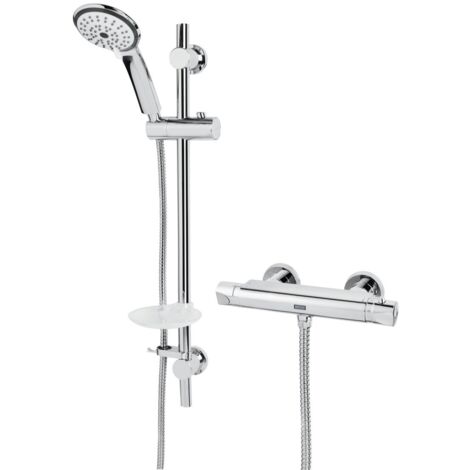 Bristan Artisan Thermostatic Fast Fit Shower Bar Valve Exposed Mixer ...