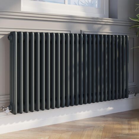 600 x 1190mm Triple Horizontal Traditional Colosseum Anthracite Column ...