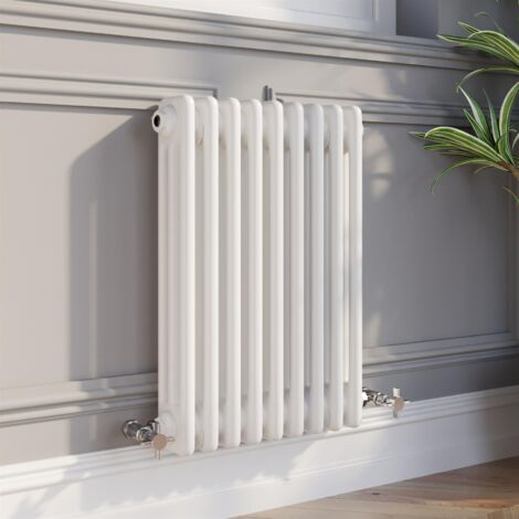 600 x 425mm Triple Bar Horizontal Traditional Colosseum White Column ...