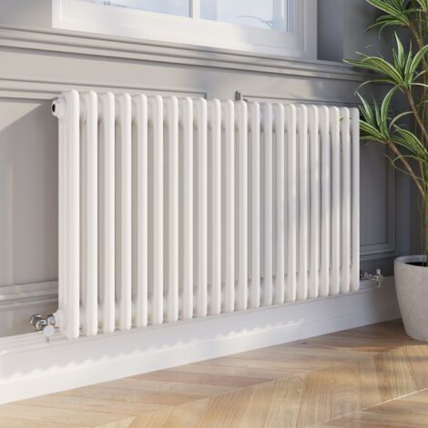 600 x 1010mm Triple Bar Horizontal Traditional Colosseum White Column ...