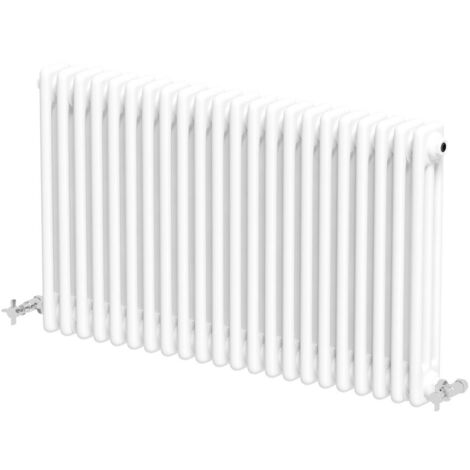 600 x 1010mm Triple Bar Horizontal Traditional Colosseum White Column ...