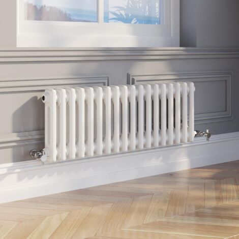 300 x 830mm Double Bar Horizontal Traditional Colosseum White Column ...