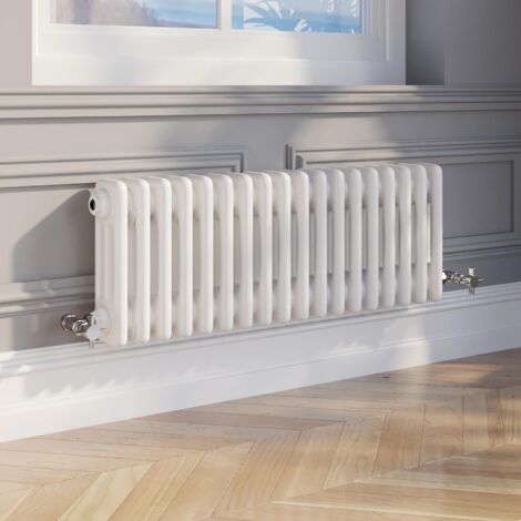 300 x 830mm Triple Bar Horizontal Traditional Colosseum White Column ...
