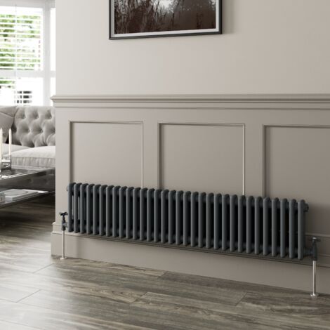 300 x 1460mm Double Horizontal Traditional Colosseum Anthracite Column ...