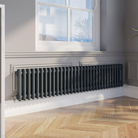 300 x 1460mm Double Horizontal Traditional Colosseum Anthracite Column ...