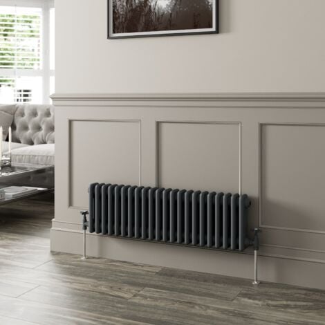 300 x 1010mm Triple Horizontal Traditional Colosseum Anthracite Column ...