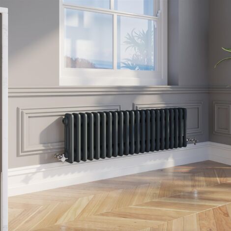 300 x 1010mm Triple Horizontal Traditional Colosseum Anthracite Column ...