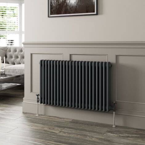 600 x 1010mm Triple Horizontal Traditional Colosseum Anthracite Column ...