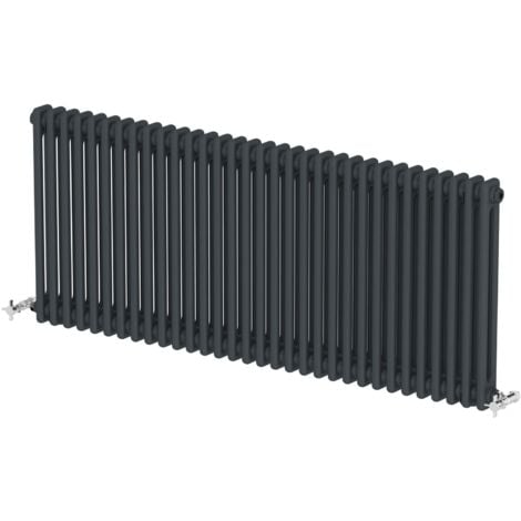 600 x 1460mm Double Horizontal Traditional Colosseum Anthracite Column ...