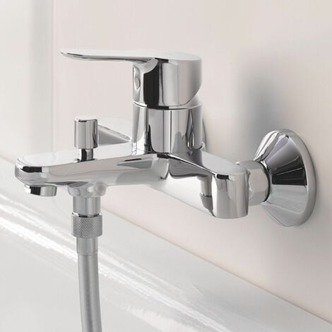 Grohe Start Edge Bathroom Bath Mixer Tap Wall Mounted Chrome Exposed ...