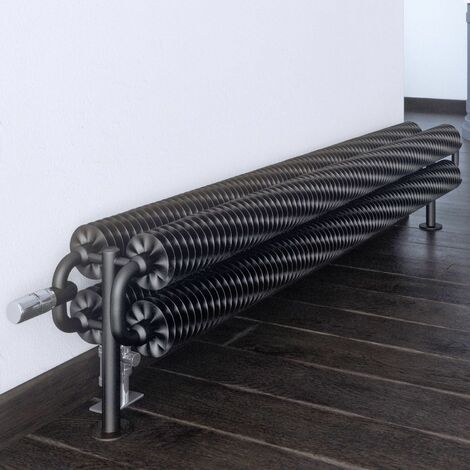 Terma Ribbon HSD Designer Radiator 190 x 1540mm Horizontal Black ...