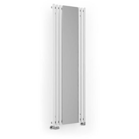Terma Rolo Designer Radiator White Mirror Vertical 1800 x 590mm Central ...