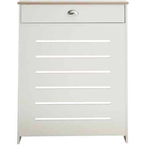 Galiflo Cream Radiator Cover with Storage Drawer 780 x 965mm Small