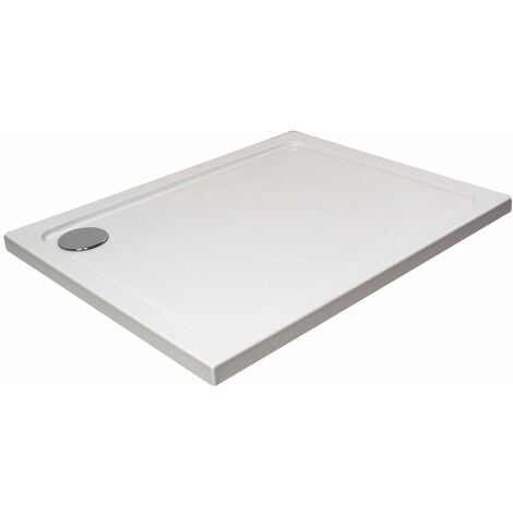 Rectangle Shower Tray 1000 x 760mm Enclosure Low Profile Stone Resin ...