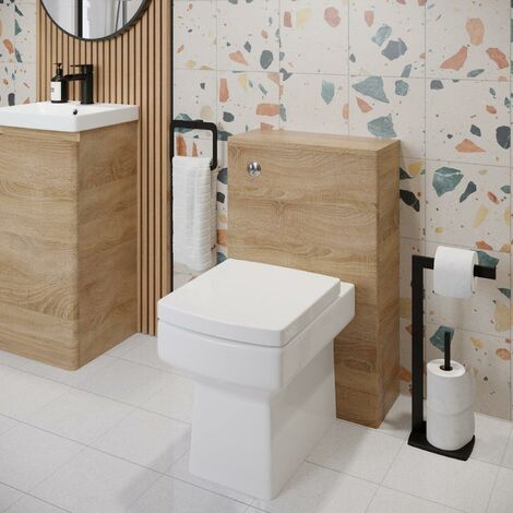 Bathroom WC Back to Wall Toilet Unit Only Furniture Unit 500 x 217mm ...