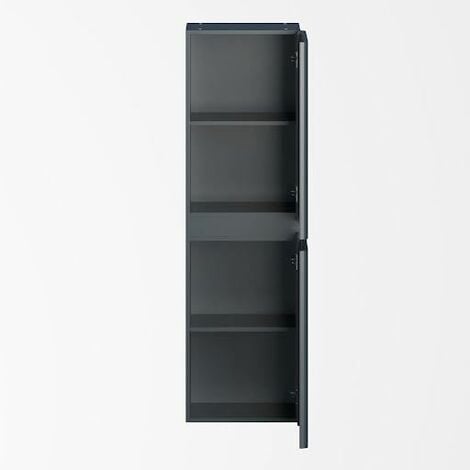 Tall Bathroom Cabinet Storage Cupboard Wall Mounted Tallboy Unit ...
