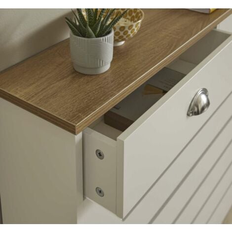 Galiflo Cream Radiator Cover with Storage Drawer 1500 x 815mm Large