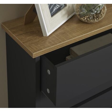 Galiflo Black Radiator Cover with Storage Drawer 780 x 955 Small