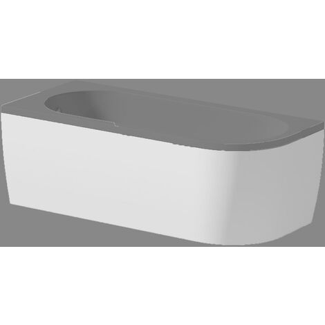1700mm Curved Bath Panel for J Shape Bath Left Right Hand White Gloss